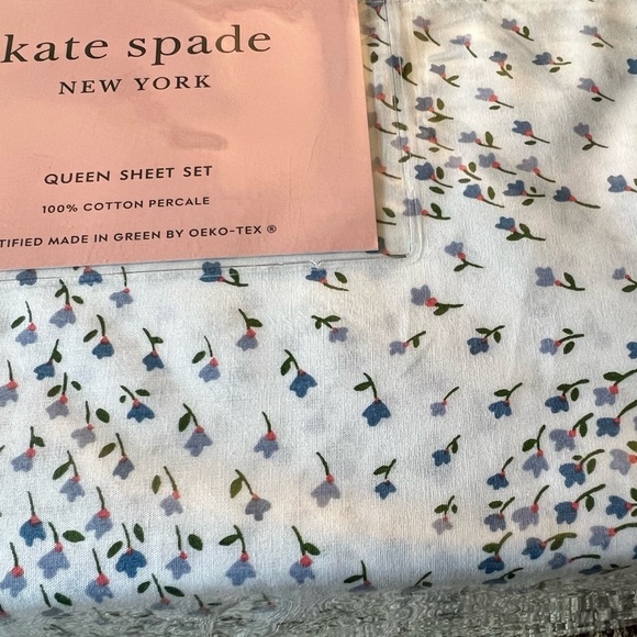 kate spade | Bedding | Nwt Kate Spade Pastel Purple Floral Queen Sheet ...